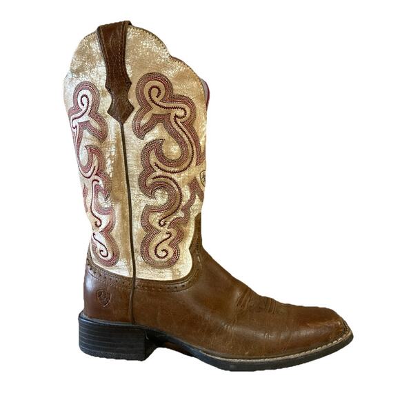 Ariat | Shoes | Ariat Quickdraw Cowgirl Boots 015318 Womens Sz 7 B ...